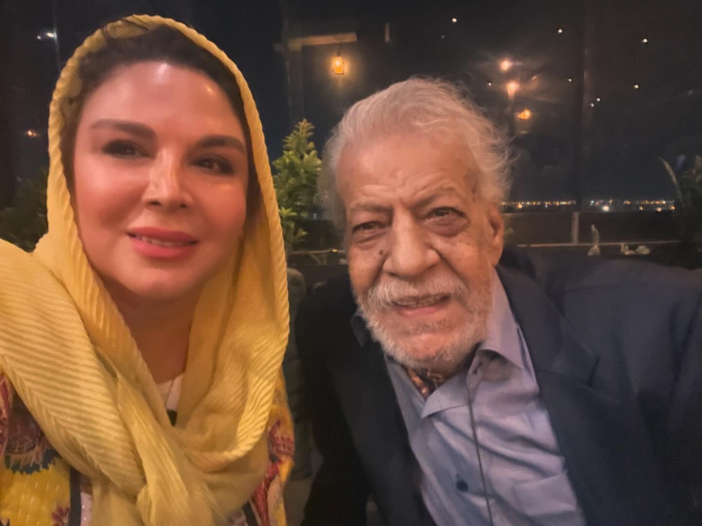 عکس سوگ شهره سلطانی برای درگذشت صدرالدین حجازی